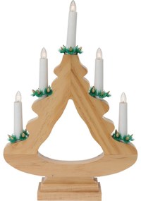 Vánoční svícen STROMEČEK, LED osvětlení, 40 cm