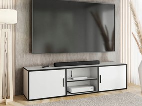 TV skříňka ROJO 3 bílý otevřená TV skříňka s policí