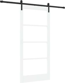 Posuvné dveře ORKDAL Bílá a černá 93 x 202 cm 3331868