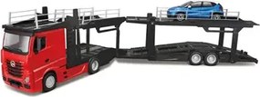 Bburago STREET FIRE Kamion s návěsem Multicar Carrier M-B Actros + Rea