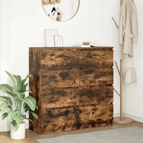 Příborník kouřový dub 100x35x99 cm kompozitní dřevo 3328493