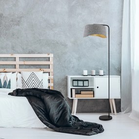 Rabalux Šedá stojací lampa Farelia pro žárovku E27 74019