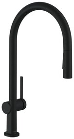Hansgrohe M54, dřezová baterie Talis s výsuvnou sprškou, černá matná, 72800670