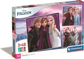 Clementoni PUZZLE Ledové království / 3x48 dílků / od 5 let
