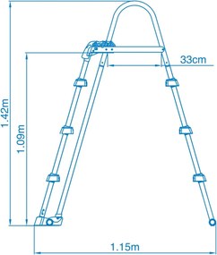 Marimex | Bezpečnostní schůdky k bazénům - výška stěny do 1,07 m | 10950016