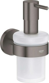 Grohe Start - Dávkovač mýdla s držákem, sklo/kartáčovaný Hard Graphite 41195AL0