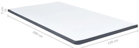 vidaXL Marketos Vrchní matrace na postel boxspring 200 x 120 x 5 cm středně měkký