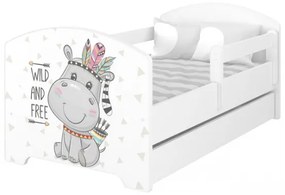 BabyBoo Dětská postel 140 x 70cm - Hippo (bez šuplíku) Rozměry: 140x70