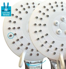 Mereo sprchová souprava nástěnná baterie Mada 150 mm hlavová sprcha bez příslušenství bílá CBE60101SHM