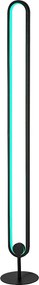 Rabalux Černá stojací LED RGB lampa Barto 19W s DO 74051