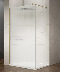 Gelco, VARIO GOLD MATT jednodílná sprchová zástěna pro instalaci ke stěně, sklo nordic, 900 mm, GX1590-10