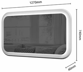 Zrcadlo GALET - OG/GT - Bílá lak mat