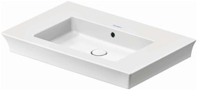 Duravit White Tulip - Umyvadlo 75x49 cm, bez otvoru pro baterii, bílá 2363750060