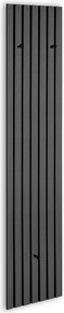 XXXLutz ŠATNÍ PANEL, šedá, černá, 25/160/7 cm Xora - Šatní panely - 001234013004
