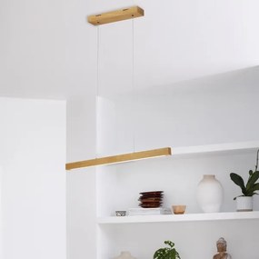 LED Lustr na lanku VERDE LED/18W/230V 3000K 76 cm dub