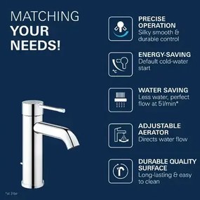 Grohe - Páková umyvadlová baterie S, chrom