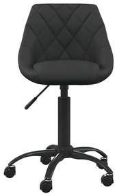 vidaXL Jídelní židle černá samet