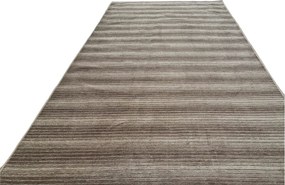 HU Béžový pruhovaný koberec Saloon Beige Rozměr: 50x80 cm
