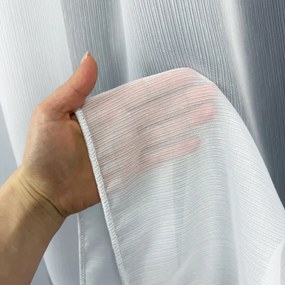 Voálová záclona s olůvkem bílá metraž Ervi 3686