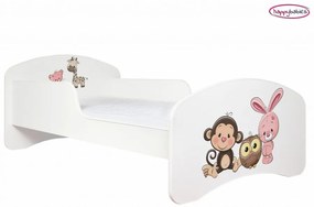 Dětská postel s obrázkem Animals 160x80 cm ZVÍŘÁTKA