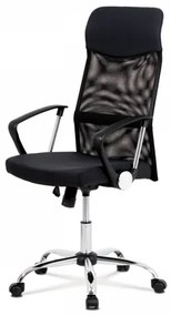 Kancelářská židle černá houpací MESH kovový kříž KA-E301 BK