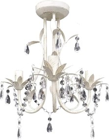Křišťálové lustry 4 ks elegantní bílé 278739