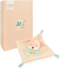 Doudou Plyšový muchláček růžový Liška 19 cm / od 0 měsíců