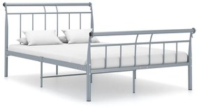 Rám postele šedý kov 120 x 200 cm