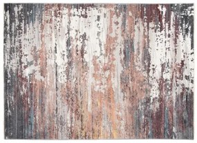 Kusový koberec MYSTIC 3711A Abstraktní stříbrný světle šedý Rozměr: 70x140 cm