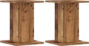 Stojany na rostliny 2 ks old wood 30x30x40 cm kompozitní dřevo 3307853