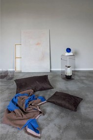 Vínová/modrá televizní deka z recyklované bavlny 130x175 cm Studio – Mette Ditmer Denmark