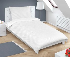 Bellatex Povlečení bavlněné s hotelovou kapsou Bílá 140x200 cm, 70x90 cm