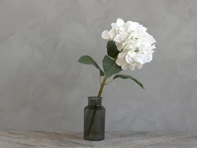 Dekorace umělá bílá květina Hortenzie Hydrangea white - 85 cm
