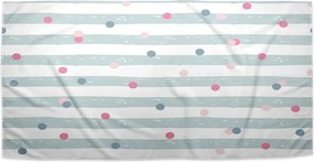 Sablio Ručník Tečky a pruhy - 50x100 cm