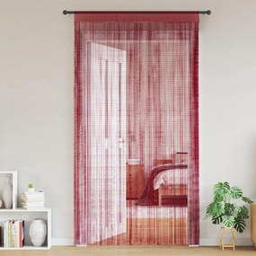 Provázkové záclony, 2 ks, 100x250 cm, vínová 132408