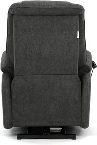 Polohovací křeslo šedé, elektrické TV-L8963 GREY2