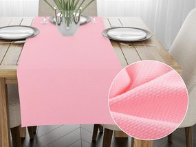 Biante Sametový běhoun na stůl Velvet Brick SVB-207 Růžový 35x140 cm