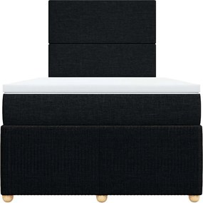 Box spring postel s matrací černá 120x190 cm textil 3291990