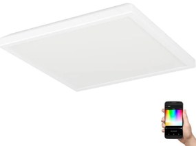 Eglo 901474 -LED RGBW St. koupel. svítidlo ROVITO-Z 13,4W/230V 29x29cm IP44 bílá