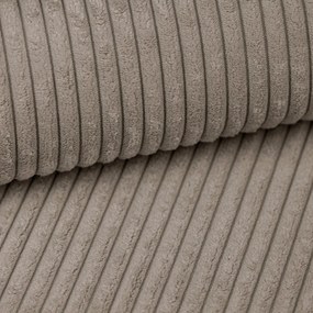 Taupe čalouněná dvoulůžková postel s úložným prostorem s roštem 200x240 cm Cube – Meise Möbel