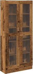 Skříň old wood 82,5 x 30,5 x 185 cm kompozitní dřevo 3318720