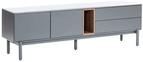 OnaDnes -20% Modrošedý lakovaný TV stolek Teulat Corvo 180 x 40 cm