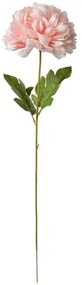 Velká umělá květina světle růžová pivoňka – 80 cm