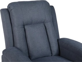 TV křeslo RIVA PLUS s elektrickým polohováním — látka, šedá, nosnost 130 kg