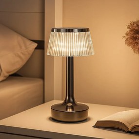 Stolní lampa Easy, 1x transparentní stínítko, b