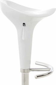 Sada 2 barových židlí Saddle – bílá