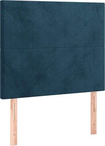 Box spring postel s matrací tmavě modrá 80 x 200 cm samet 3132529
