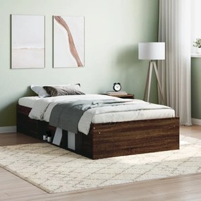 vidaXL Rám postele 90 x 190 cm [3203840] Barva: hnědý dub