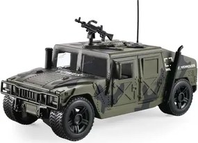 MaDe 03225 - Vojenské auto se světlem a českým hlasem 24cm