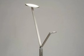 Stojací designová lampa Asymetrico Gene Silver